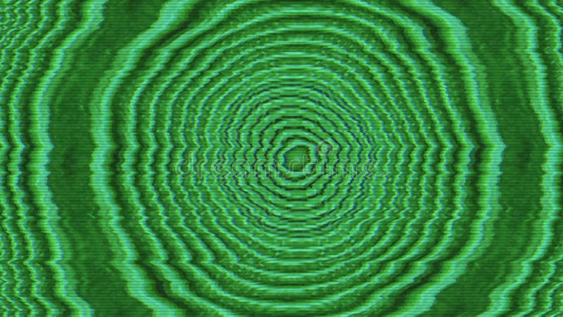 Computer Generated Circle Shaped Interference, Bad Tv Imitation Vibrant ...