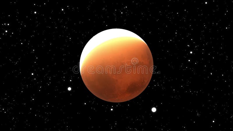 3d Rendering of Cosmic Background. Model of the Orbital Motion of ...