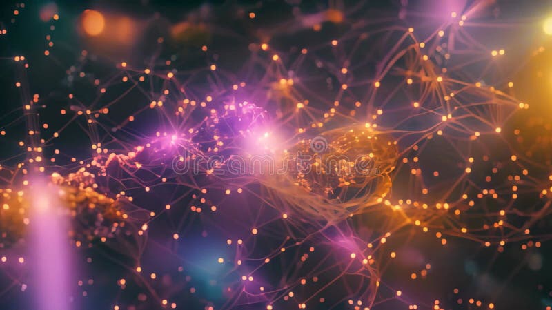 Computer-generated Cluster of Stars Illustrating Network Dynamics in ...