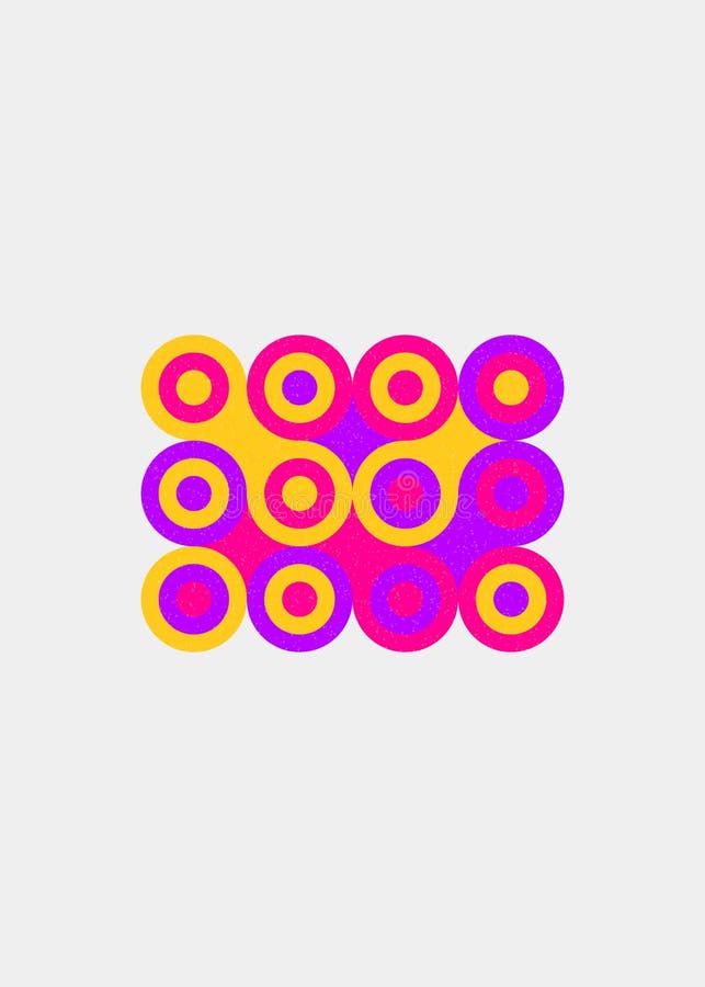 Colour Dots Universe Logo Art Design Illustration Stock Vector ...