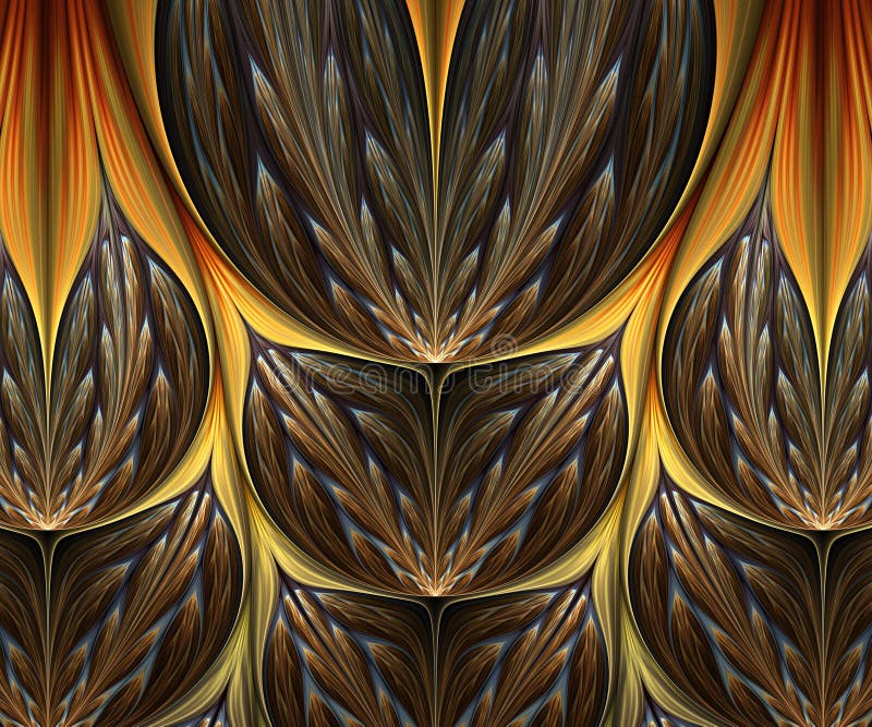 Computer Generated Colorful Computed Fractal Artwork Stock Illustration ...