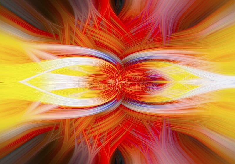 Computer Generated Colour Lines Stock Illustration - Illustration of ...