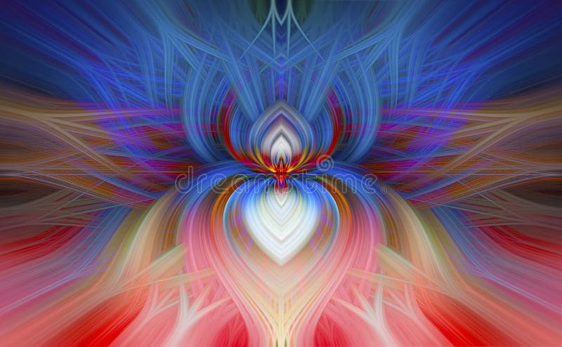 Computer Generated Colour Lines Stock Illustration - Illustration of ...