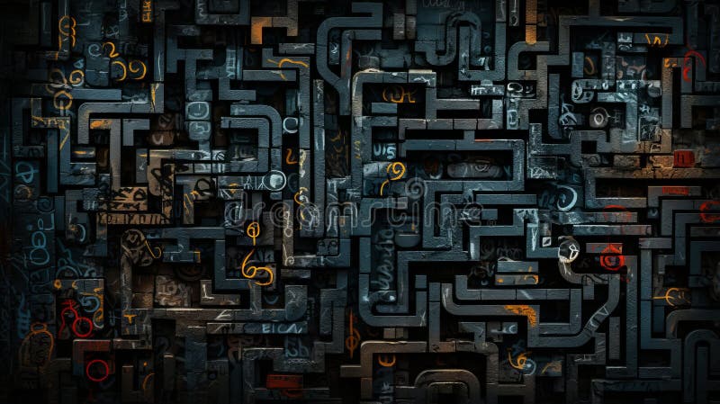 A Computer Generated Image of a Complex Pattern Stock Image - Image of ...