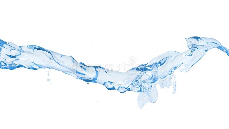 3D Animation of a Blue Water Flow Stock Illustration - Illustration of ...