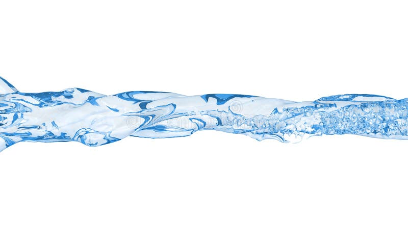 3D Animation of a Blue Water Flow Stock Illustration - Illustration of ...
