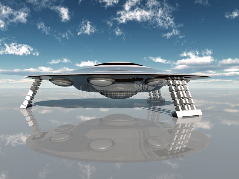 Alien Spacecraft stock illustration. Illustration of spacecraft - 27178038