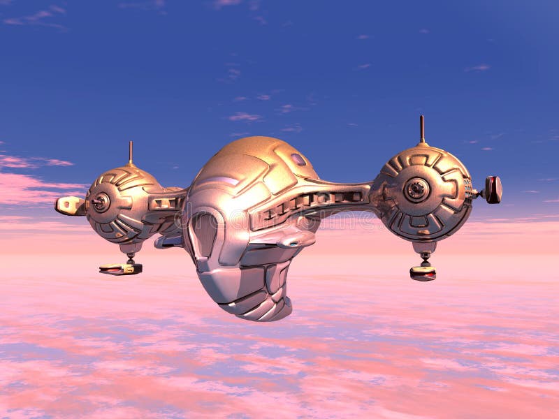 Alien Spacecraft stock illustration. Illustration of spacecraft - 27178038