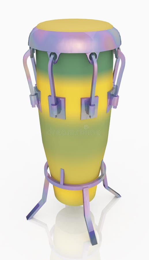 Conga Drum Line Drawing Vector. Percussion Instrument Single Conga ...