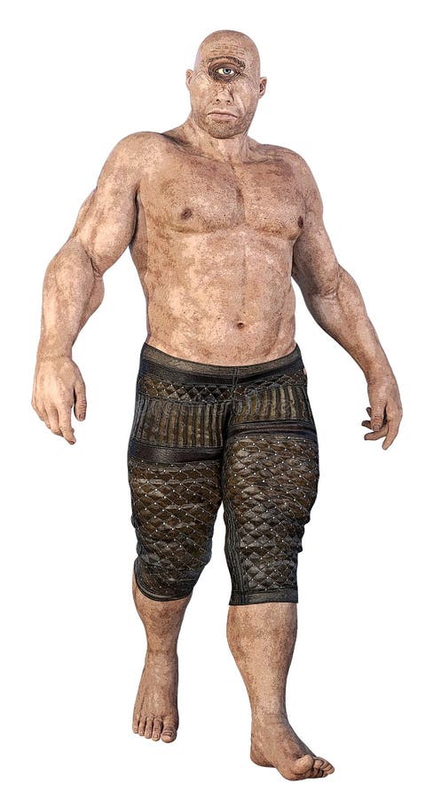 The Cyclops Polyphemus Eats Two Companions of Odysseus Stock ...