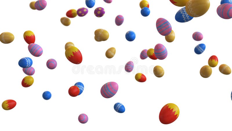 Easter eggs are falling stock illustration. Illustration of easter ...