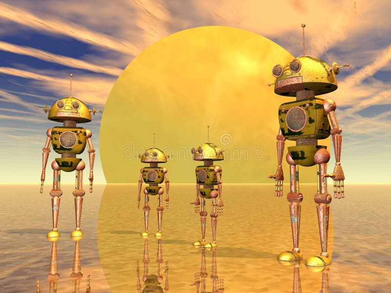Planet Robot stock illustration. Illustration of fiction - 25205684