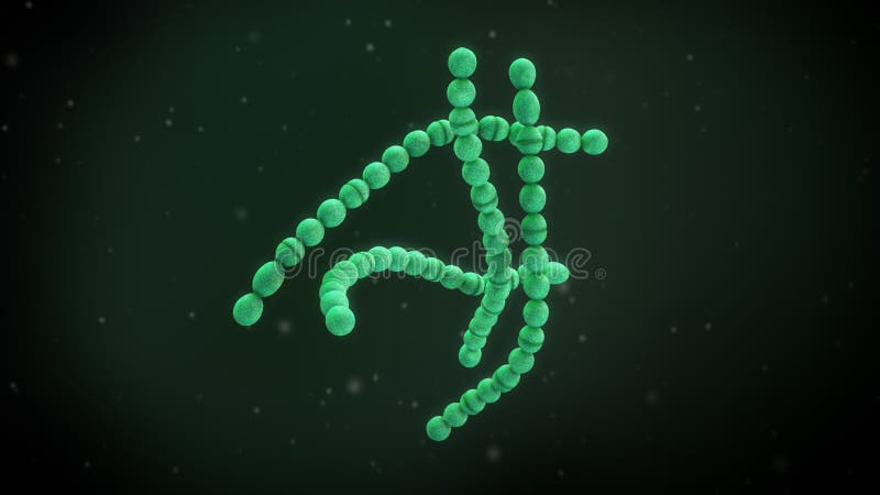 Illustration of Streptococcus Bacteria Stock Illustration ...