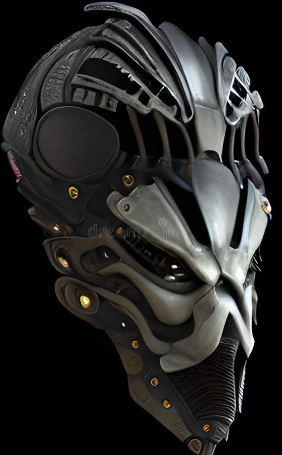 Computer Generated 3D Model of Alien Head Stock Illustration ...