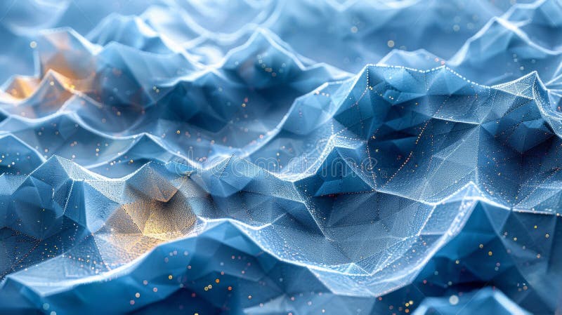 A Computer Generated Depiction of a Magnificent Mountain Range Standing ...