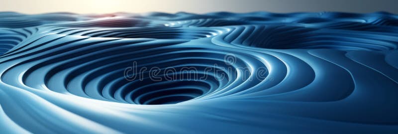 A Computer Generated Depiction of a Powerful Wave in the Ocean Stock ...