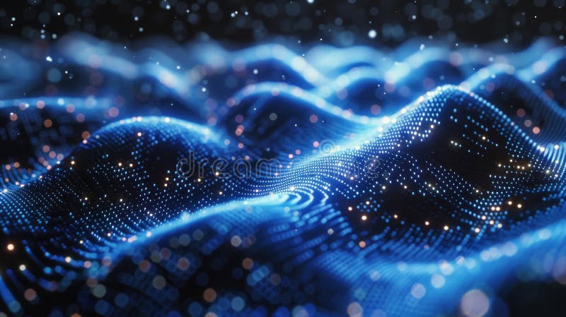 Dynamic Wave of Light stock image. Image of luminous - 318218783