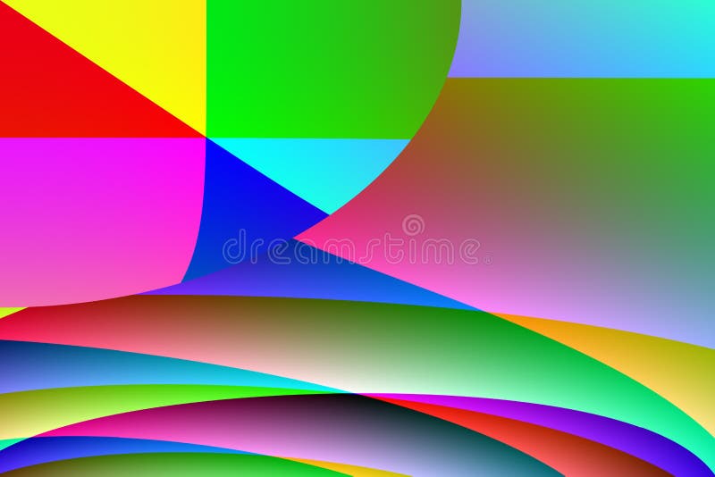 Computer Generated Desktop Backgrounds Stock Photo - Image of collage ...