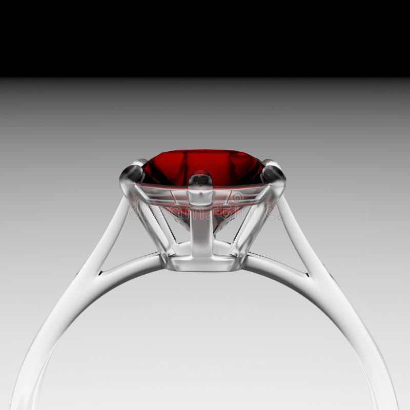 Computer Generated Diamond Ring Stock Illustration - Illustration of ...