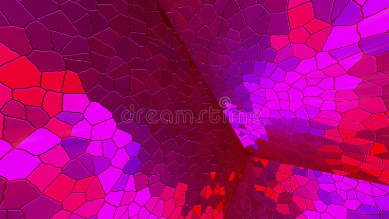 Computer Generated Mosaic Background. 3D Rendering of an Enclosed Space ...