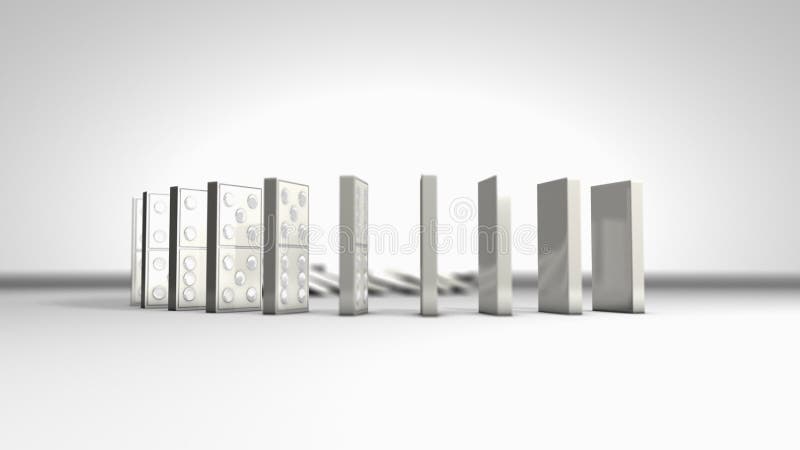 Domino Chain Falling Effect. Stock Video - Video of pieces, chip: 203997123