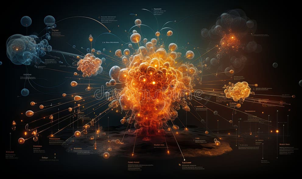 Computer Generated Exploding Ball Stock Image - Image of scatter ...
