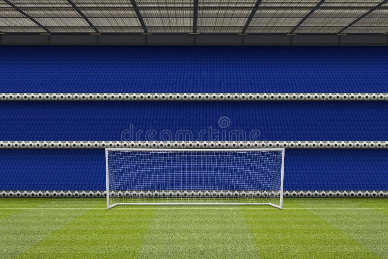 Computer Generated Football Stadium No People Stock Illustration ...