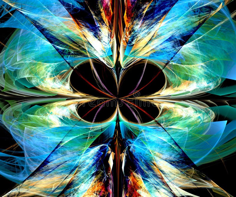 Computer Generated Abstract Colorful Fractal Artwork Stock Illustration ...