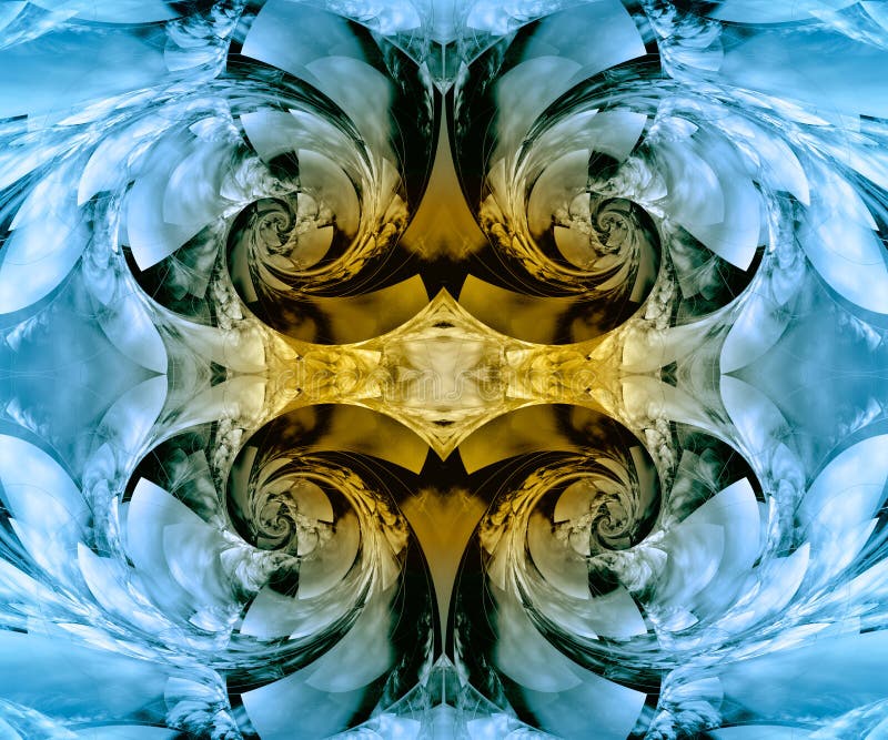 Computer Generated Colorful Abstract Fractal Artwork Stock Illustration ...