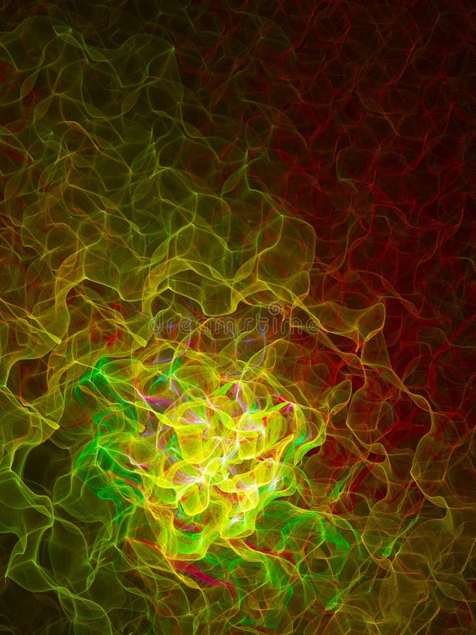 Computer-generated Fractal Image with an Smoke Stock Illustration ...