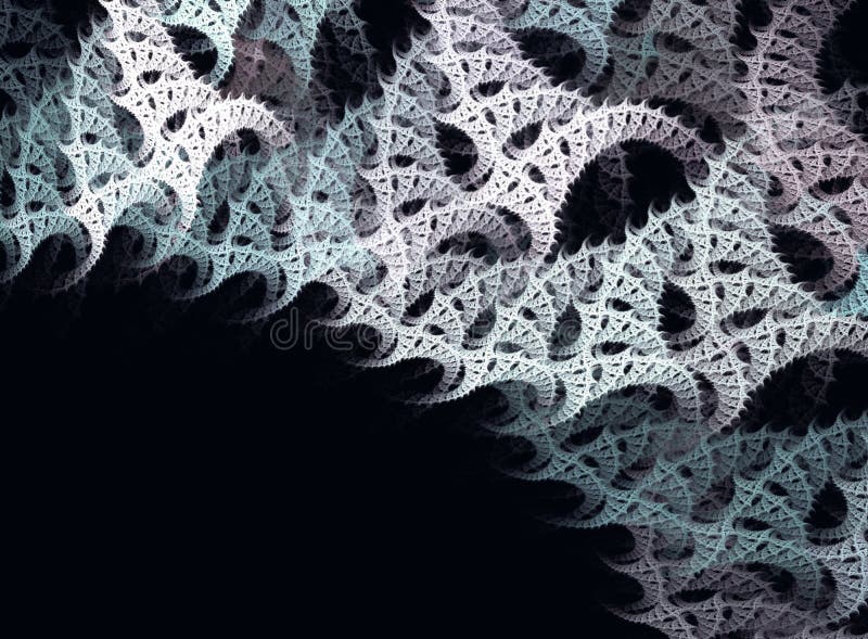 Computer Generated Fractal with a Linear Pattern Stock Illustration ...