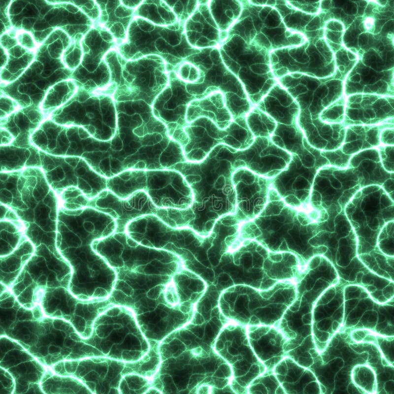 Green Seamless Electricity Texture Stock Illustration - Illustration of ...