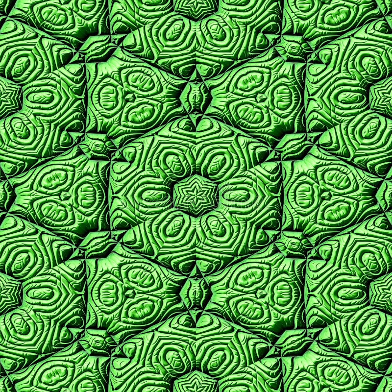 Green Seamless Mayan Texture Stock Illustration - Illustration of ...