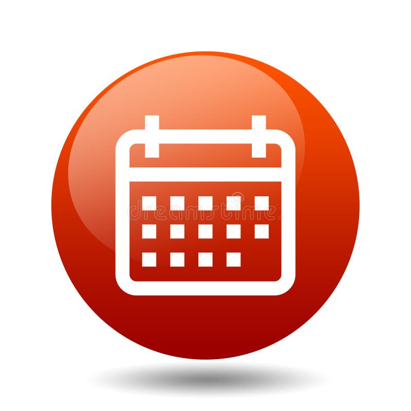 Calendar icon button stock illustration. Illustration of number - 175672729