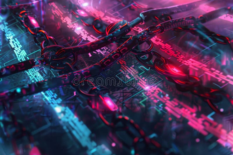 Computer-generated Illustration of a Chain Link Fence, Symbolizing ...