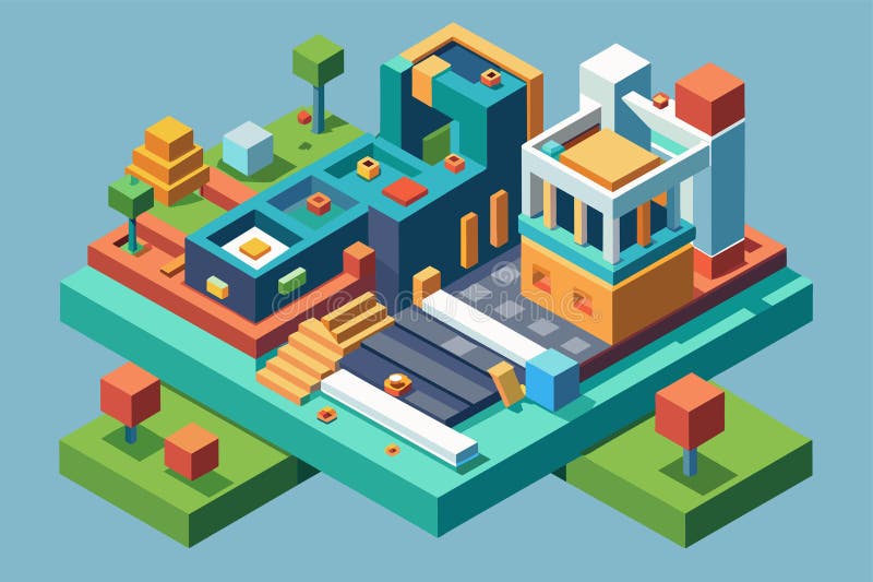 Computer-generated Illustration of a Customizable Modern House in ...