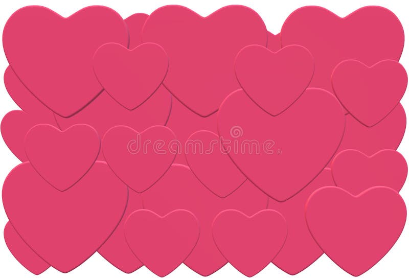 Overlapping Love Hearts Stock Illustrations – 513 Overlapping Love ...
