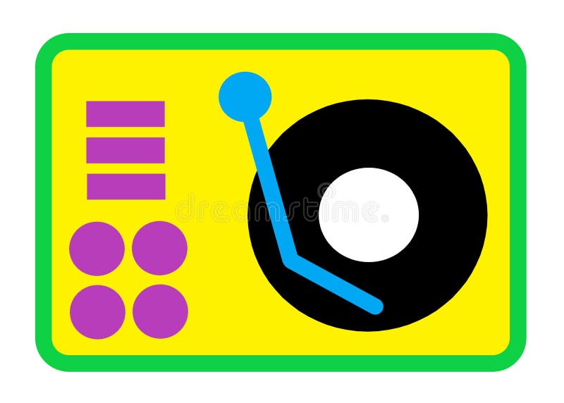 Records Player Outline Stock Illustrations – 77 Records Player Outline ...