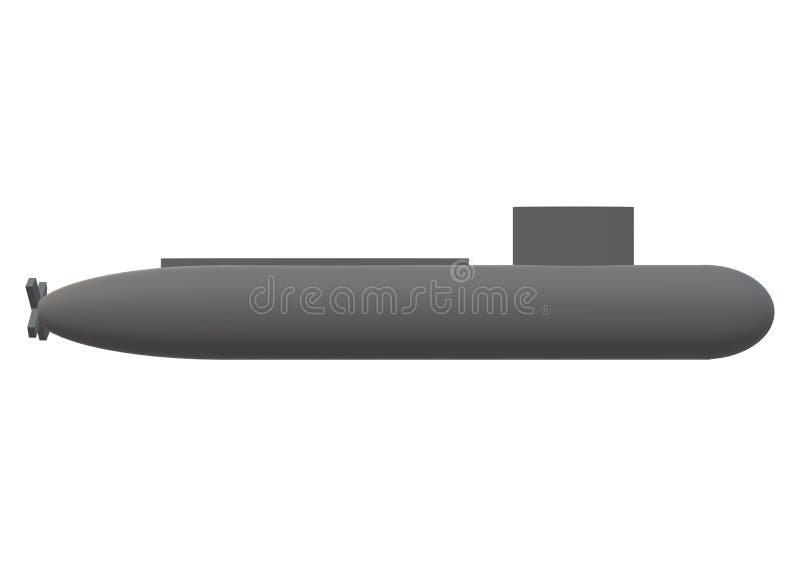 A Simple Simplified 3D Model Outline Shape of a Nuclear Battle ...