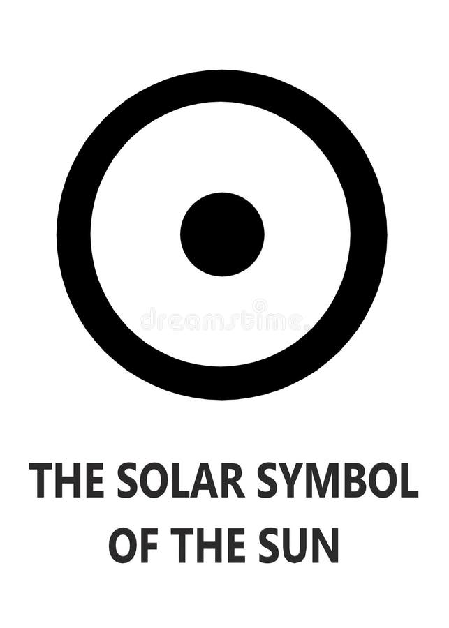 The Solar Symbol of Pluto White Backdrop Stock Illustration ...