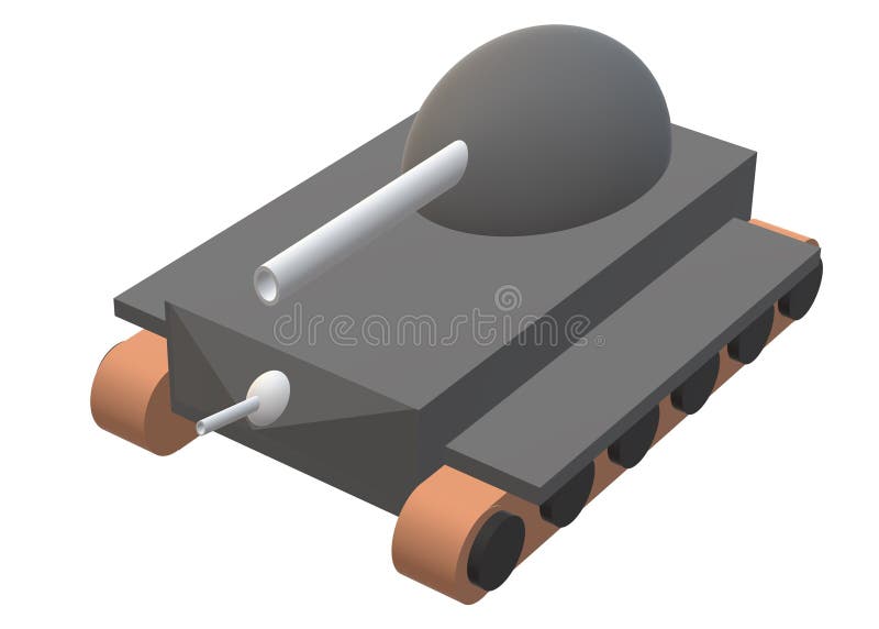 Top Down Side View of a Computer Generated 3D Wide Dark Grey Main ...