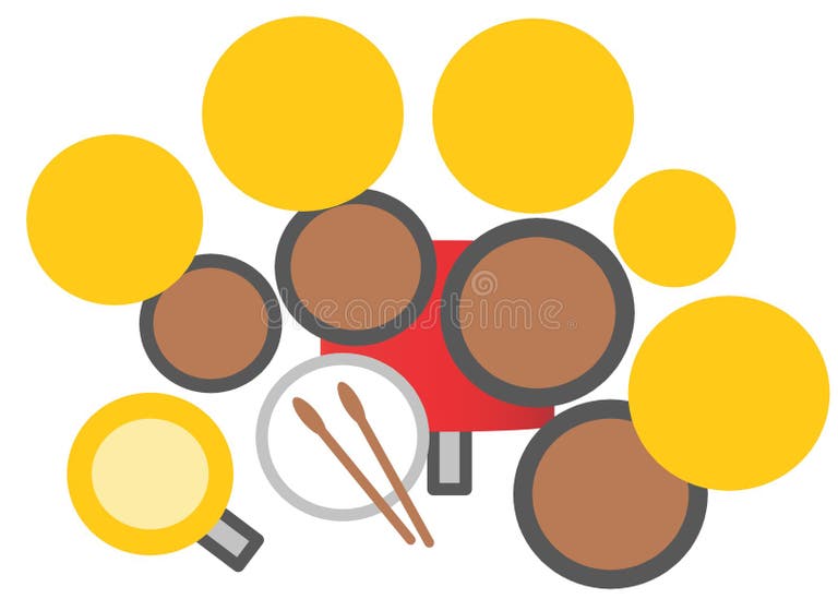 Drum Set Top View Stock Illustrations – 146 Drum Set Top View Stock ...