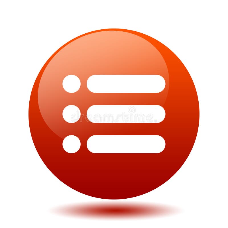 Menu bar icon button stock illustration. Illustration of information ...