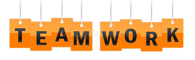 Team work banner board stock illustration. Illustration of demographic ...