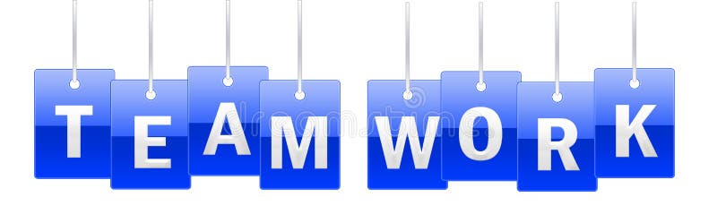 Team work banner board stock illustration. Illustration of labor ...