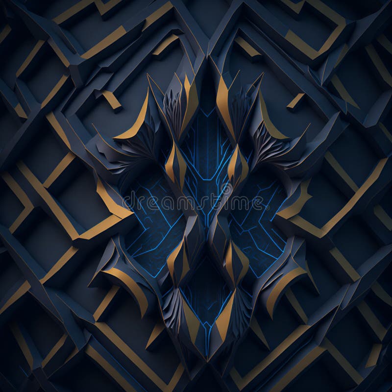 Ai Generated an Abstract Design Created by an AI Algorithm Stock ...