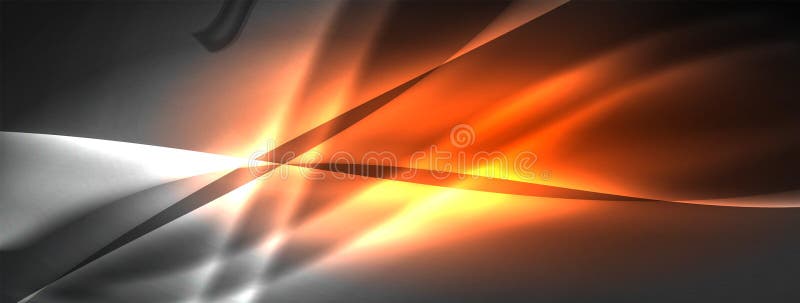 A Computer Generated Image of Amber Light Shining through a Hole in a ...