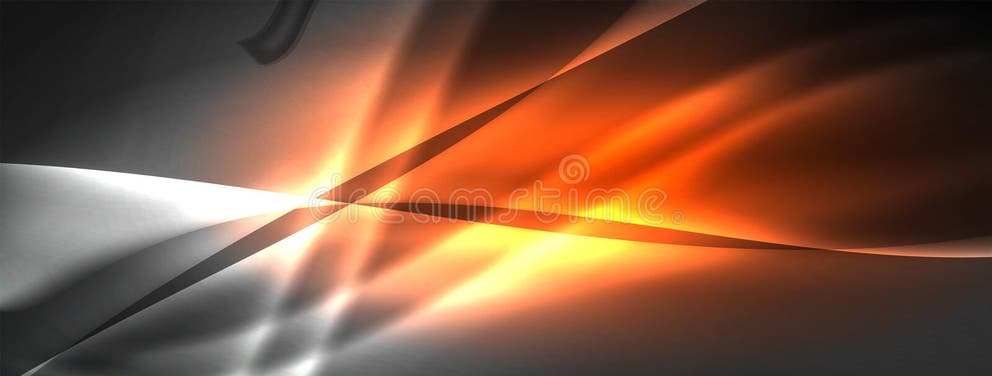 A Computer Generated Image of Amber Light Shining through a Hole in a ...