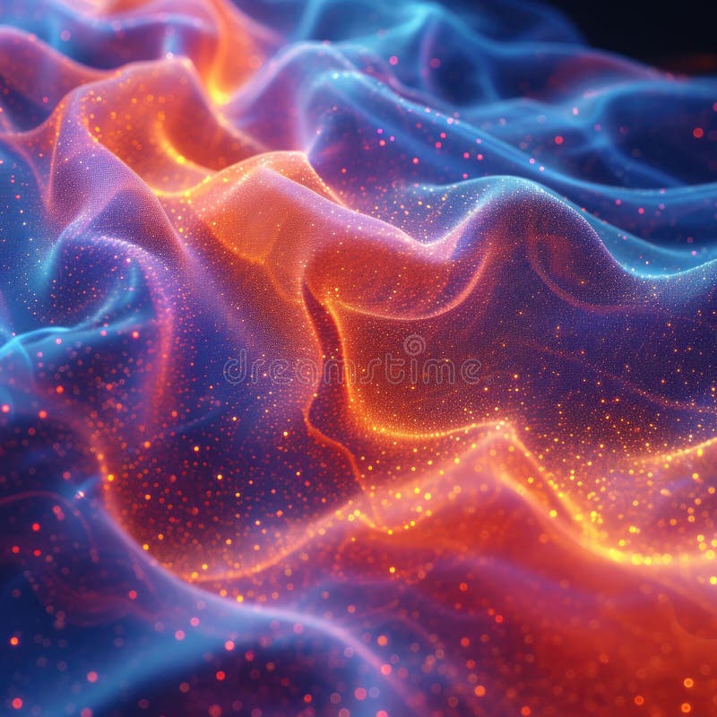 Computer Generated Image of a Brilliant Light Wave. Generative AI ...