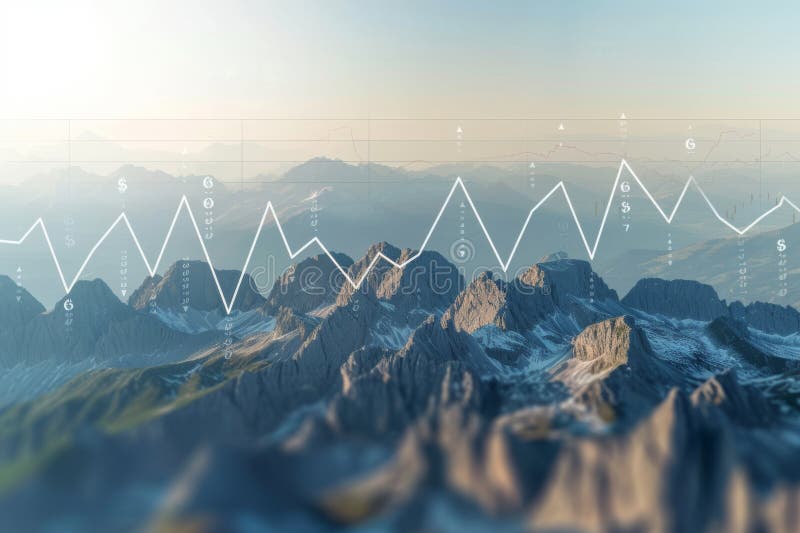 This Computer Generated Image Captures a Majestic Mountain Range with ...